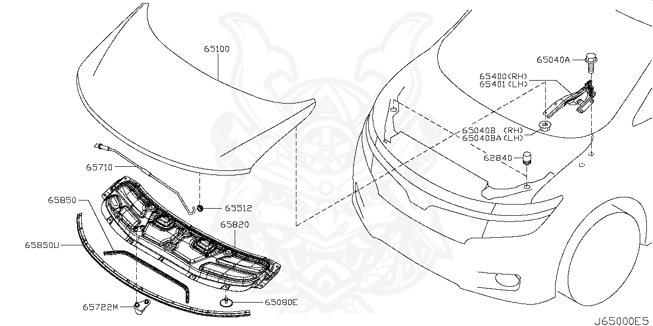 F510M-1JBMA - Nissan - Hood - Nengun Performance