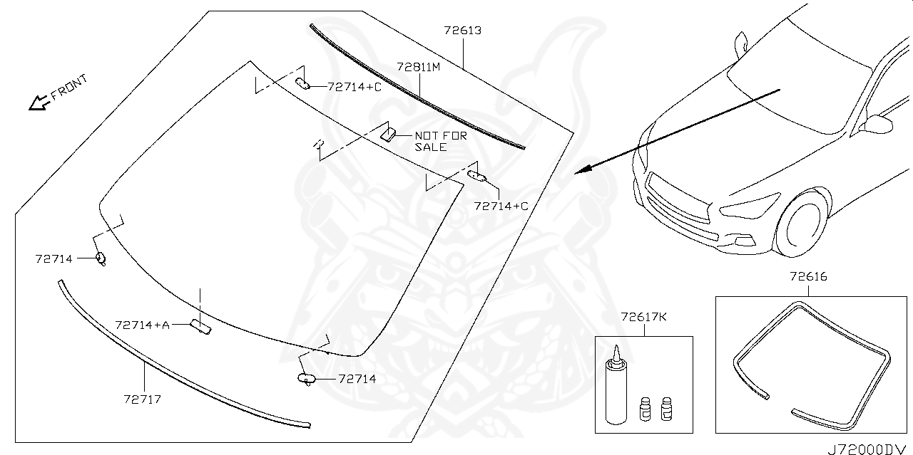 G2891-89925 - Nissan - Sealant Kit, Glass - Nengun Performance