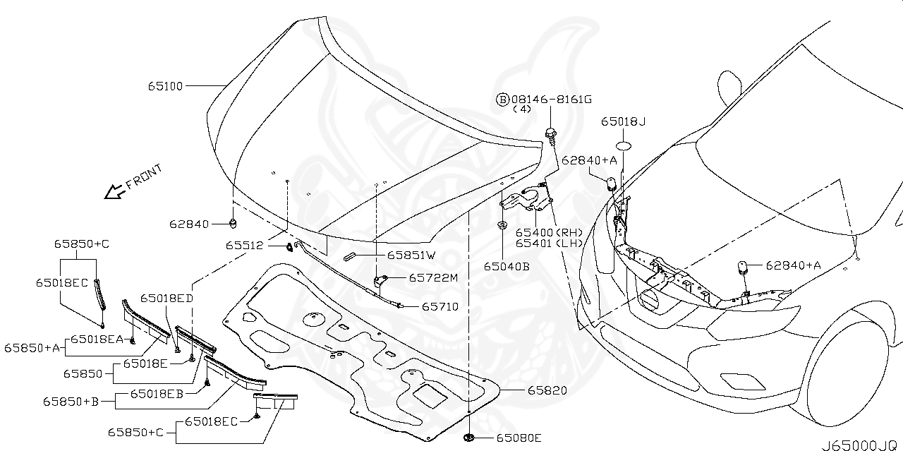 F510M-4CCMA - Nissan - Hood - Nengun Performance