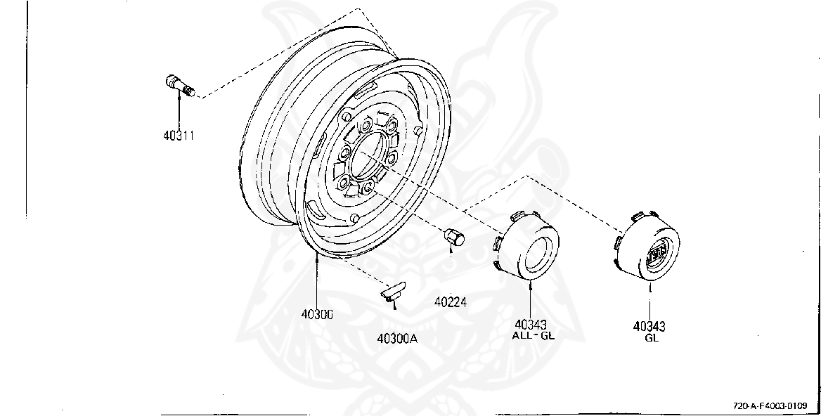 40224-21001 - Nissan - Nut, Road Wheel - Nengun Performance