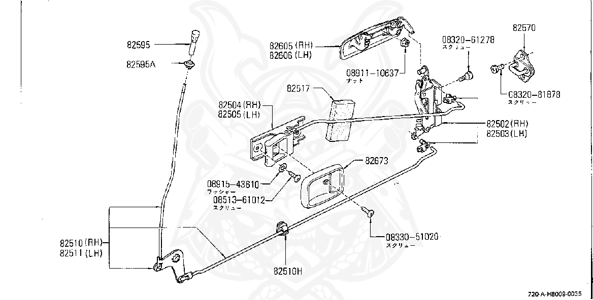 80606-01W00 - Nissan - Handle Assembly, Front Door - Outside Rh ...