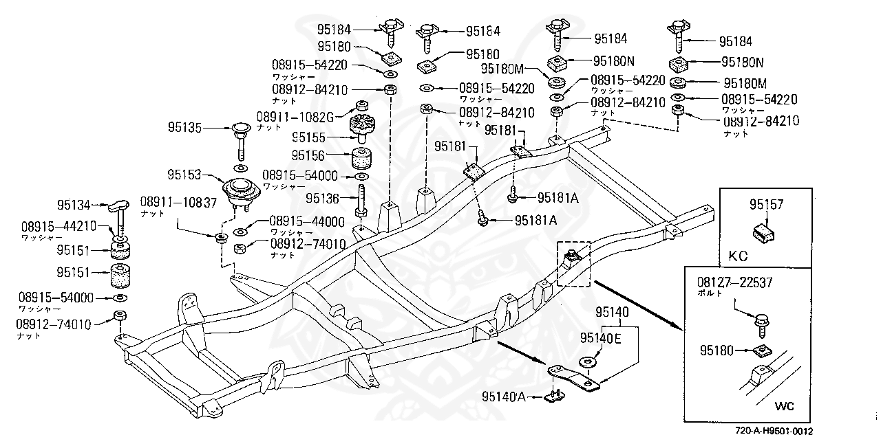 95182-01W00 - Nissan - Shim, Rear Body Mounting - Nengun Performance