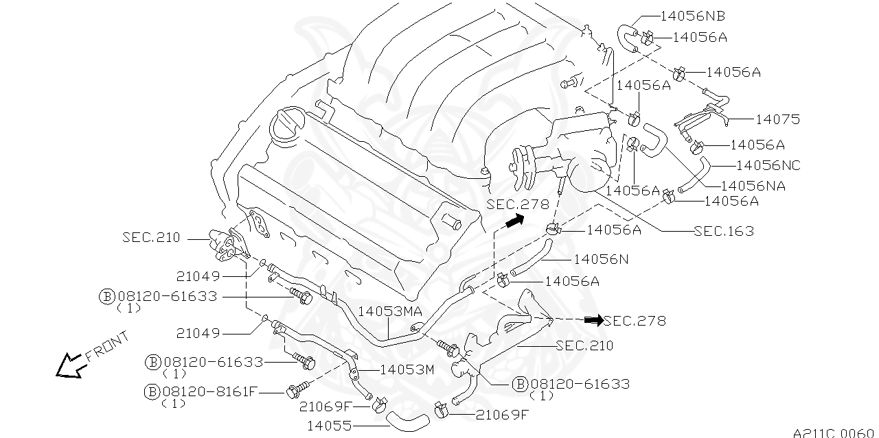 16439-56S00 - Nissan - Clamp, Hose - Nengun Performance