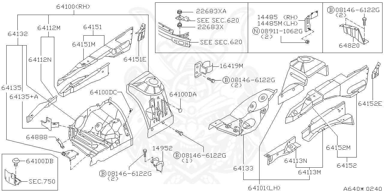64162-71L00 - Nissan - Bracket, Battery Support - Nengun Performance