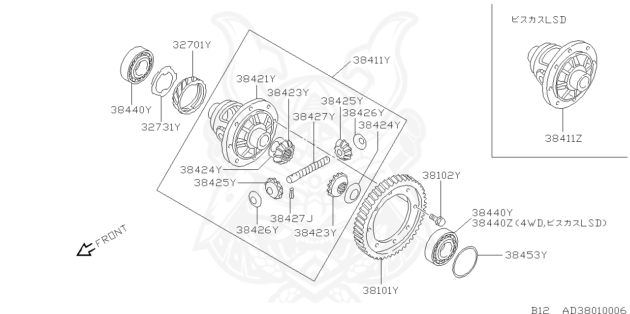 40210-85000 - Nissan - Rear Axle Outer Bearing - Nengun Performance