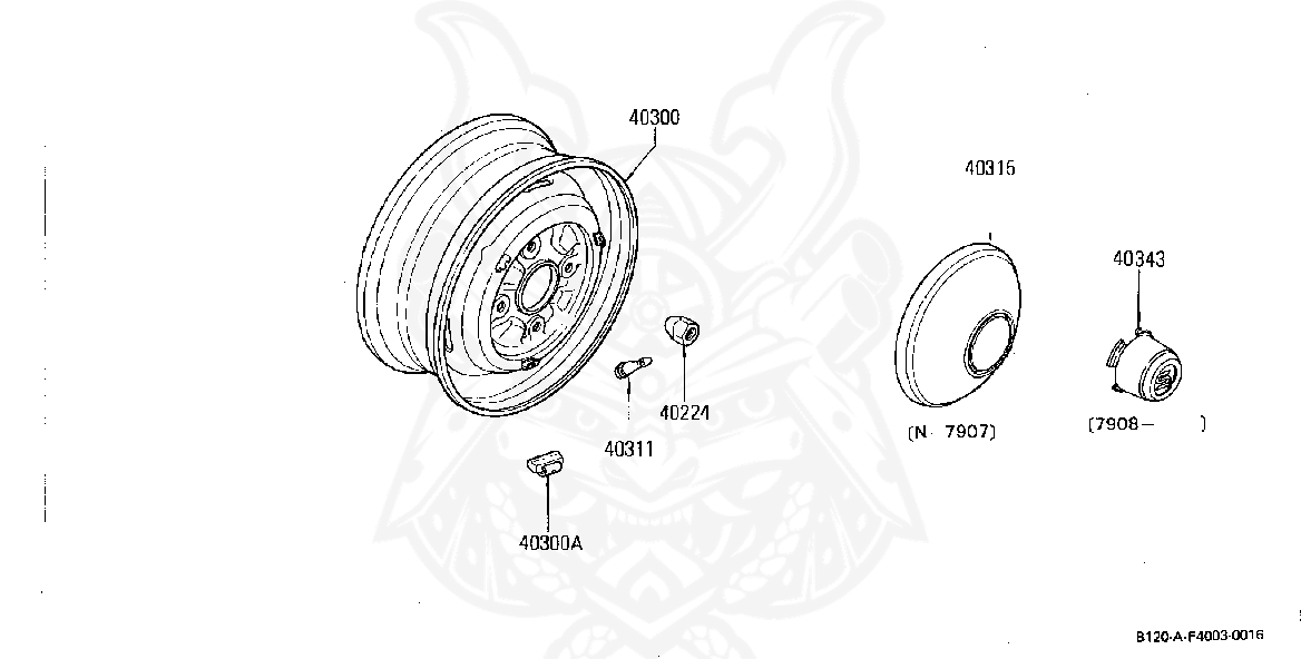 40224-21001 - Nissan - Nut, Road Wheel - Nengun Performance