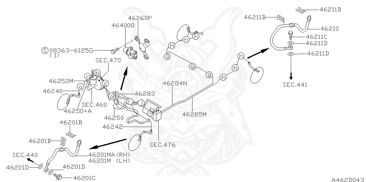 46206-M0200 - Nissan - Spring, Lock Brake Hose - Nengun Performance