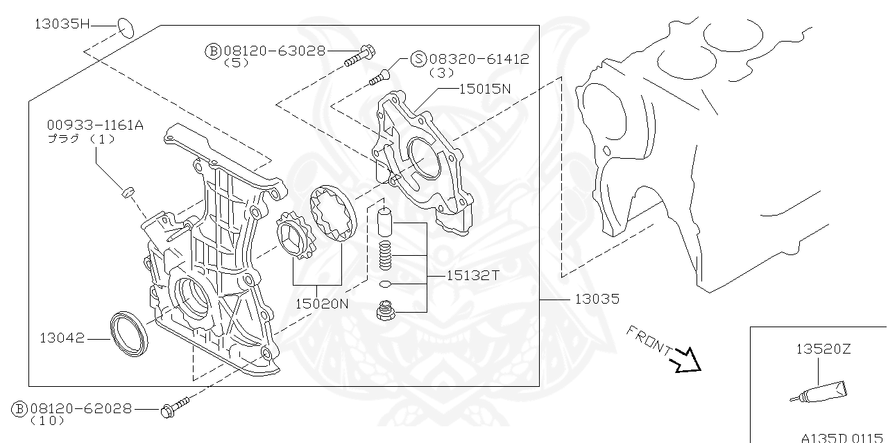 13510-53J10 - Nissan - Seal, Oil Crankshift Front - Nengun Performance