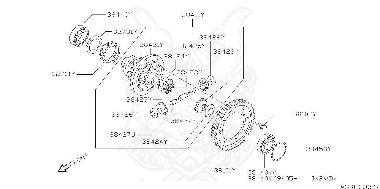 40210-85000 - Nissan - Rear Axle Outer Bearing - Nengun Performance