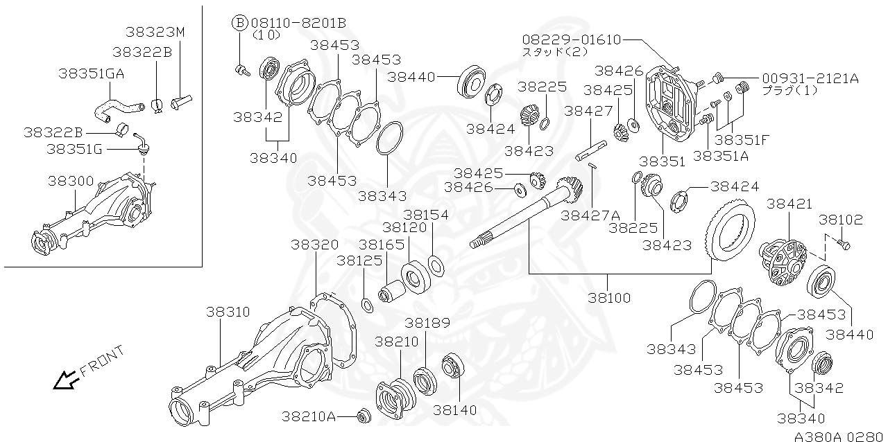 38120-61000 - Nissan - Bearing, Drive Pinion Rear - Nengun Performance