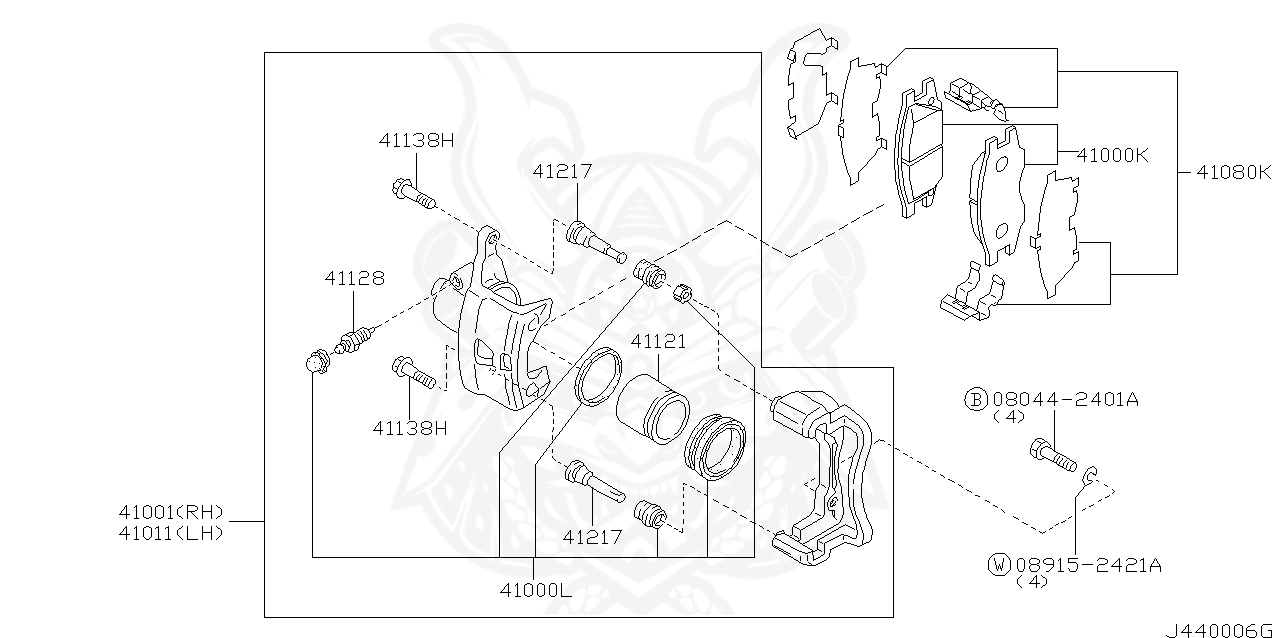 44141-N9500 - Nissan - Bolt, Slide Pin - Nengun Performance