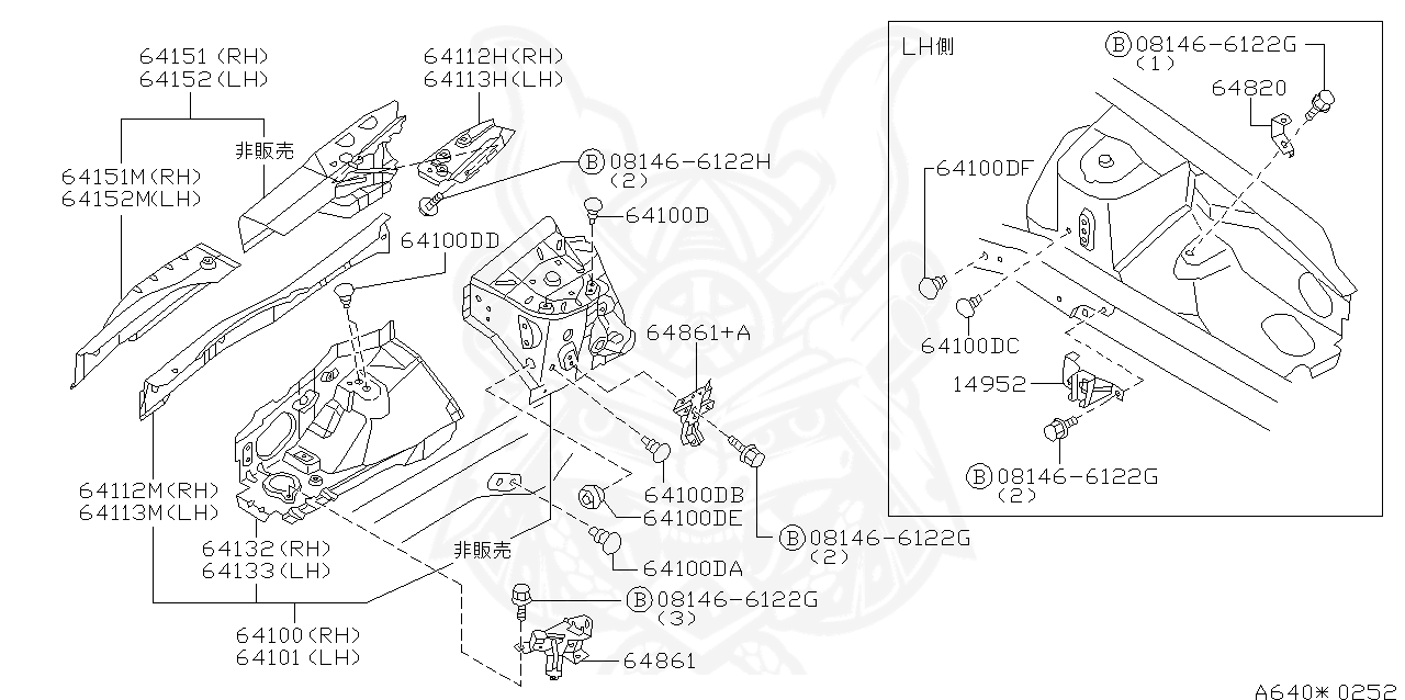 01658-00551 - Nissan - Plug, Front Floor - Nengun Performance