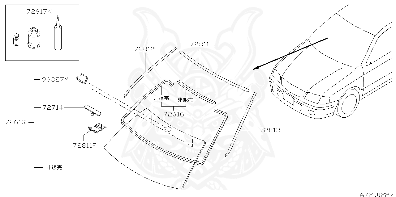 G2891-89925 - Nissan - Sealant Kit, Glass - Nengun Performance