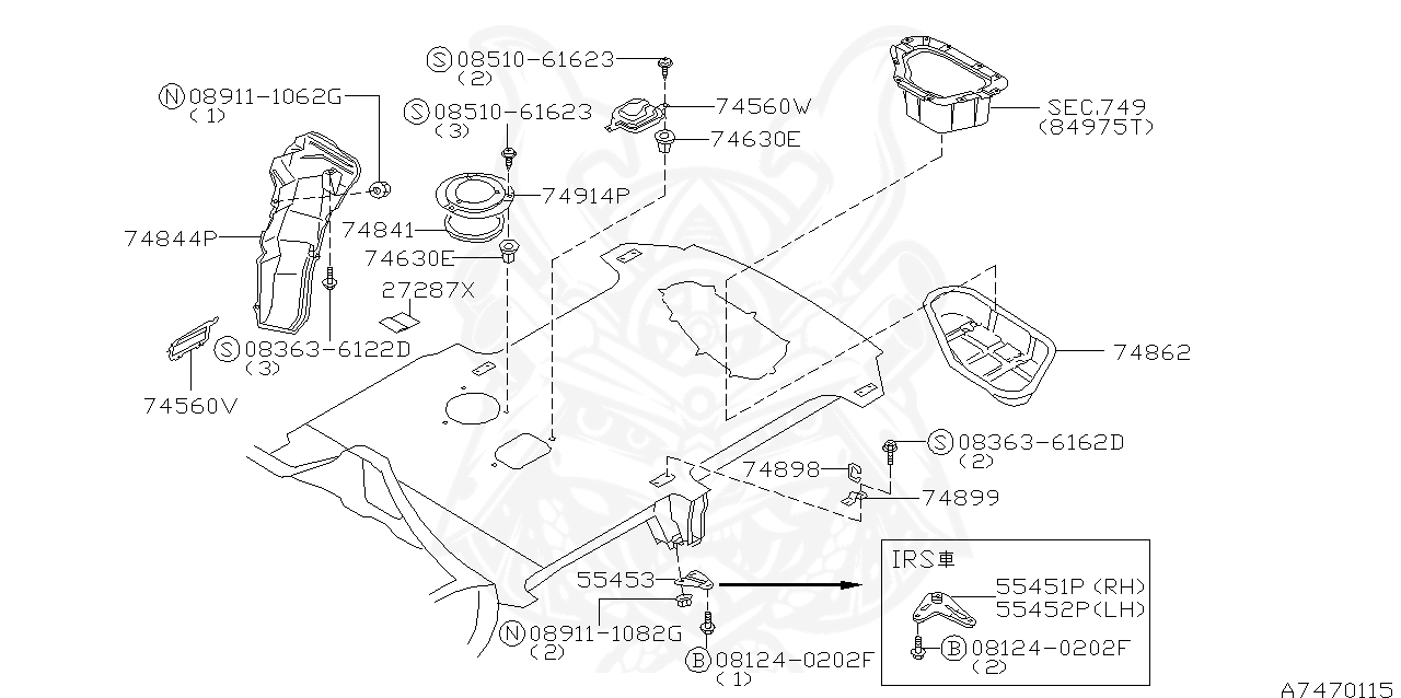 01281-00112 - Nissan - Grommet, Screw - Nengun Performance