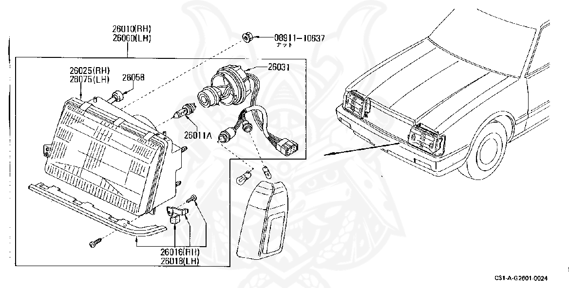 AY080-10003 - Nissan - Bulb - Nengun Performance