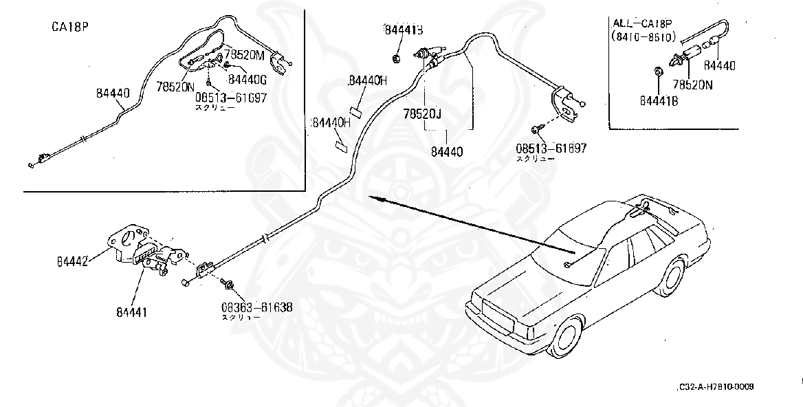 78826-01L01 - Nissan - Lock Assembly, Fuel Filler - Nengun Performance