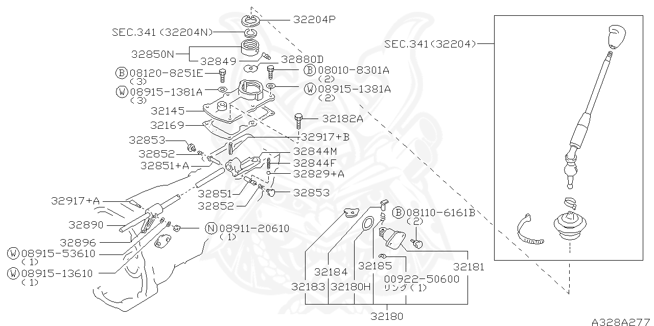 32870-V5003 - Nissan - Socket Assembly, Control Lever - Nengun Performance