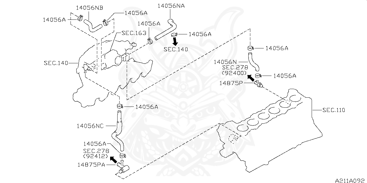 16439-56S00 - Nissan - Clamp, Hose - Nengun Performance