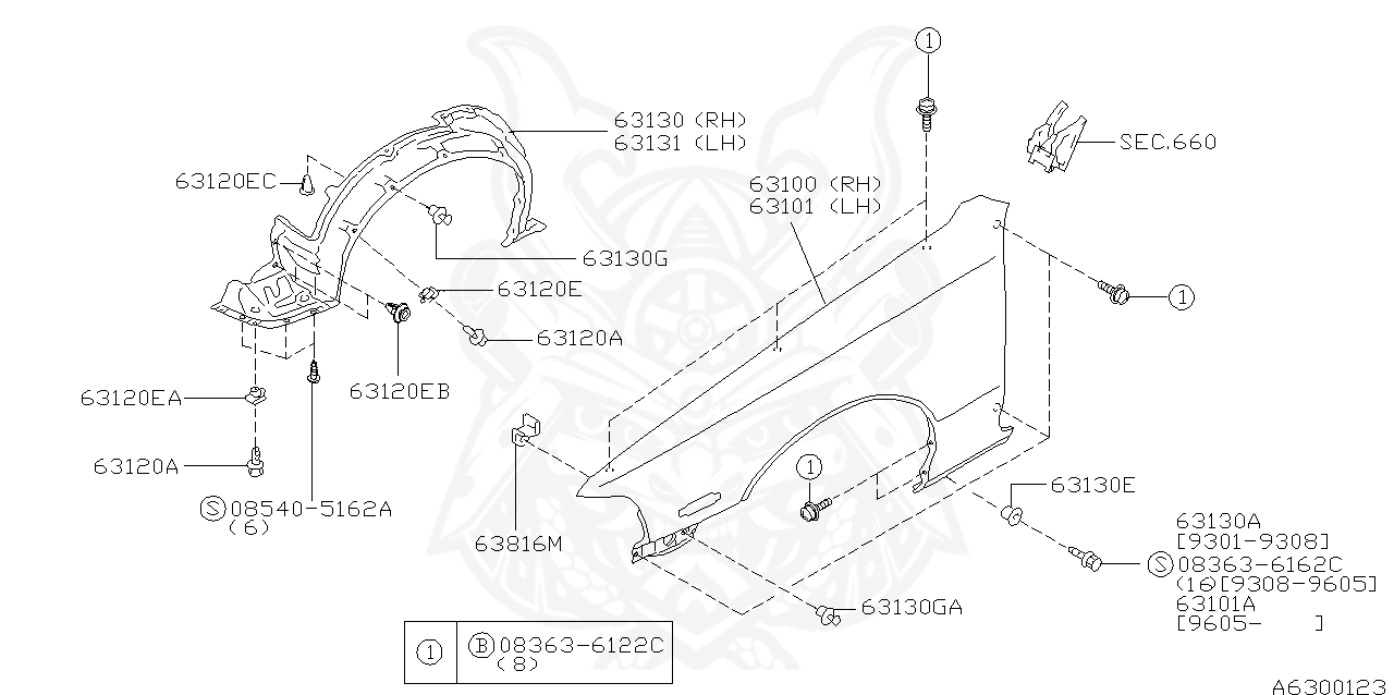 63848-35F00 - Nissan - Clip - Nengun Performance