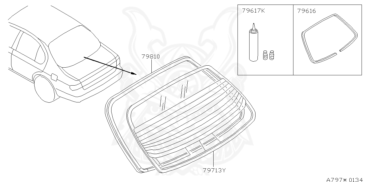 G2891-89925 - Nissan - Sealant Kit, Glass - Nengun Performance