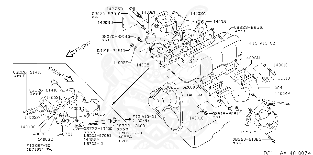 14414-17F00 - Nissan - Stud, Compressor Housing - Nengun Performance