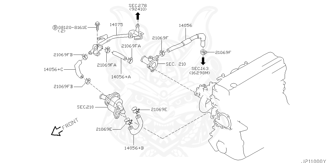 16439-56S00 - Nissan - Clamp, Hose - Nengun Performance