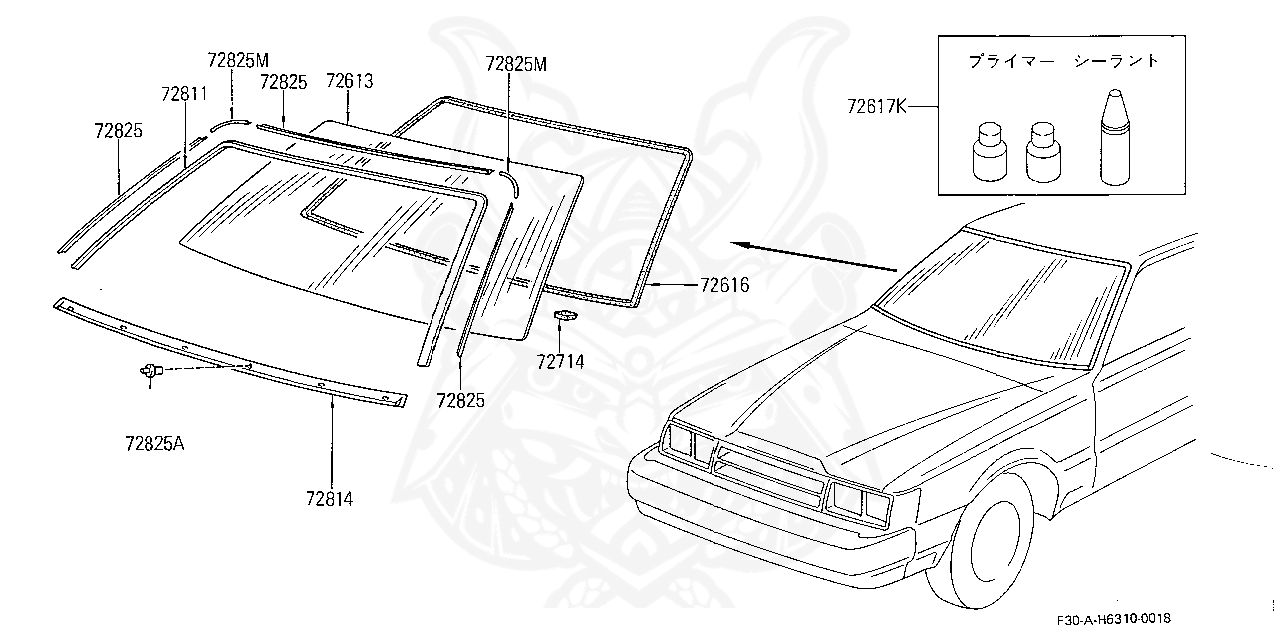 G2891-89925 - Nissan - Sealant Kit, Glass - Nengun Performance