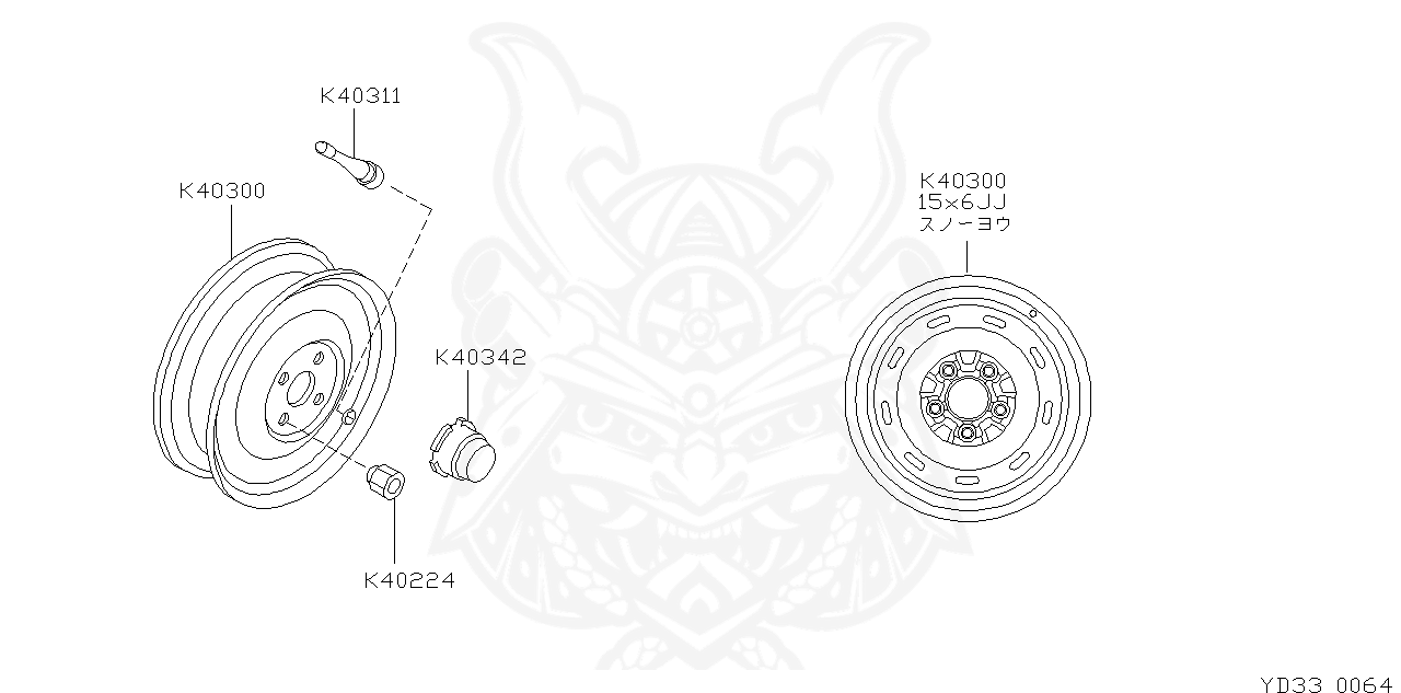 40224-V5510 - Nissan - Nut, Road wheel - Nengun Performance