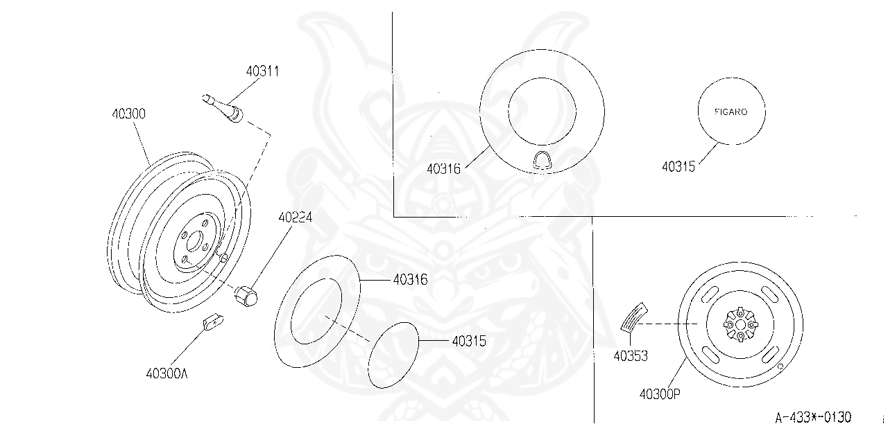 40315-37B10 - Nissan - Caps, Disc Wheels - Nengun Performance