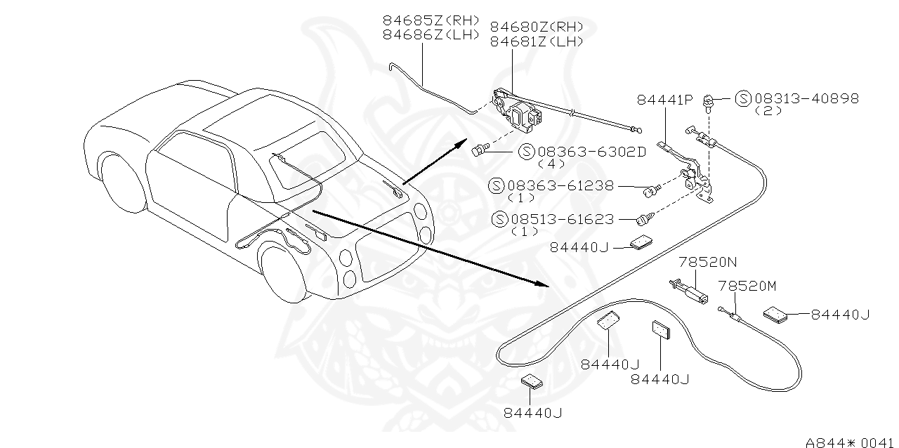 78826-01L01 - Nissan - Lock Assembly, Fuel Filler - Nengun Performance