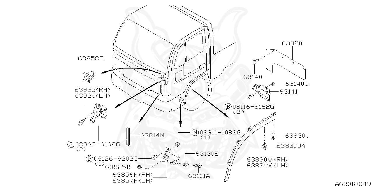 01553-00541 - Nissan - Clip - Nengun Performance