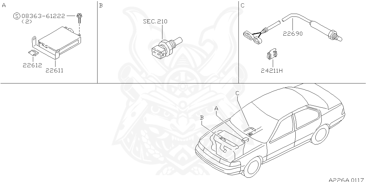 23714-86E00 - Nissan - Bracket, Control Unit - Nengun Performance