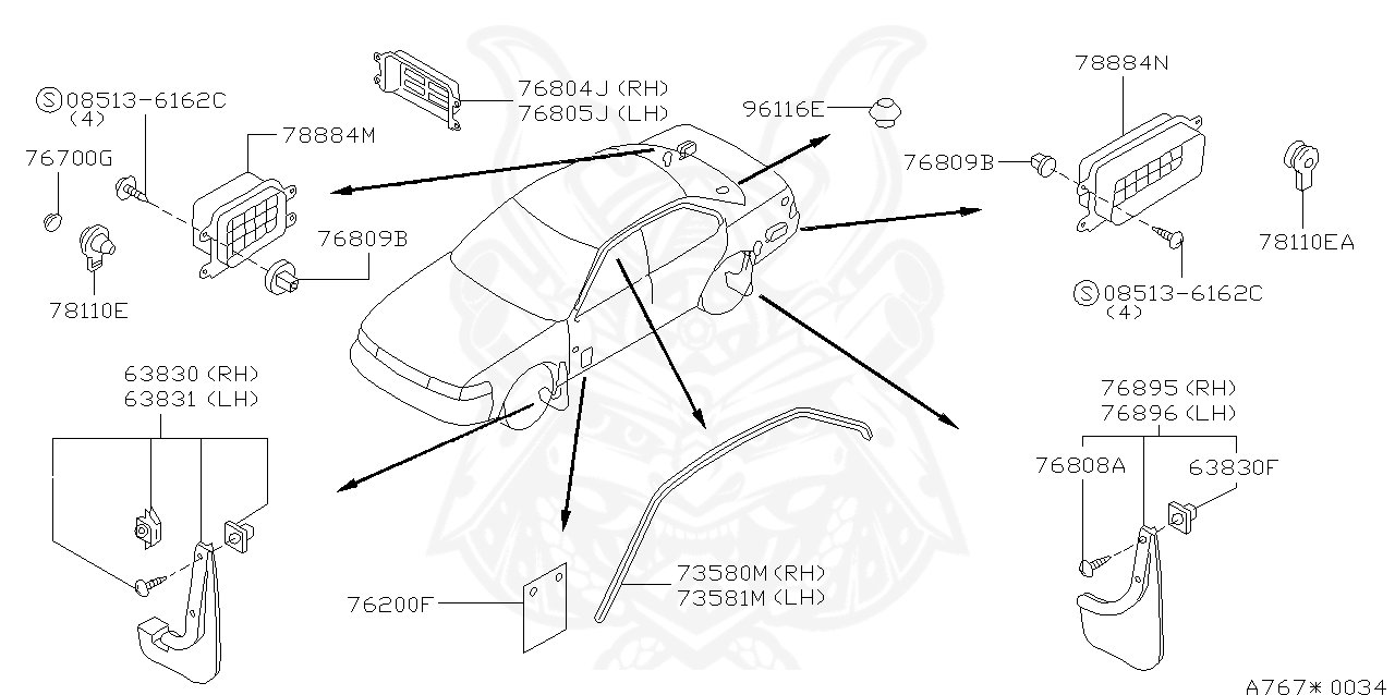 01281-00831 - Nissan - Grommet, Screw - Nengun Performance