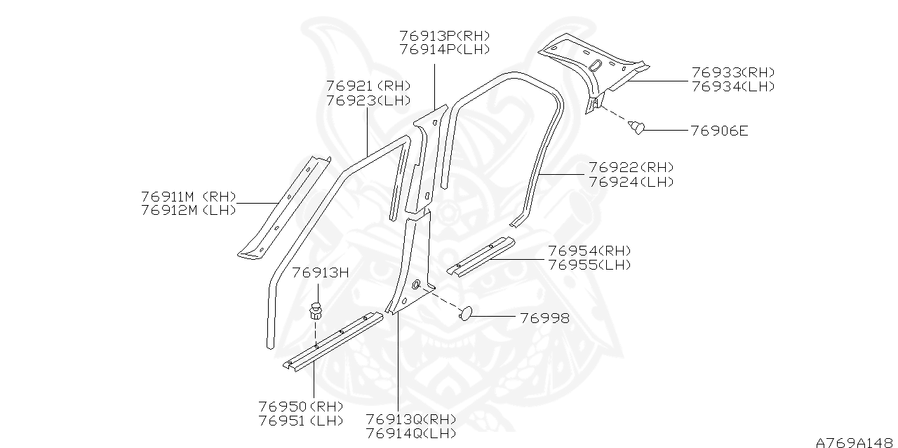 01553-06161 - Nissan - Clip, Trim - Nengun Performance