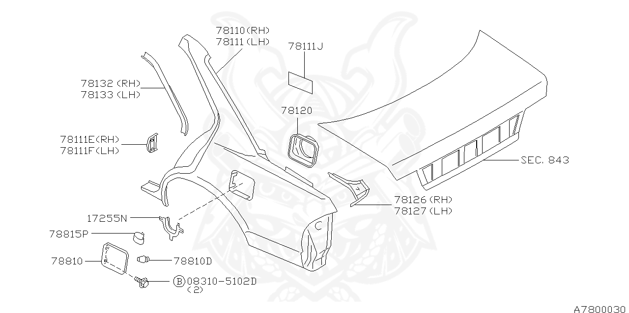 78836-50J00 - Nissan - Spring, Gas Filler - Nengun Performance
