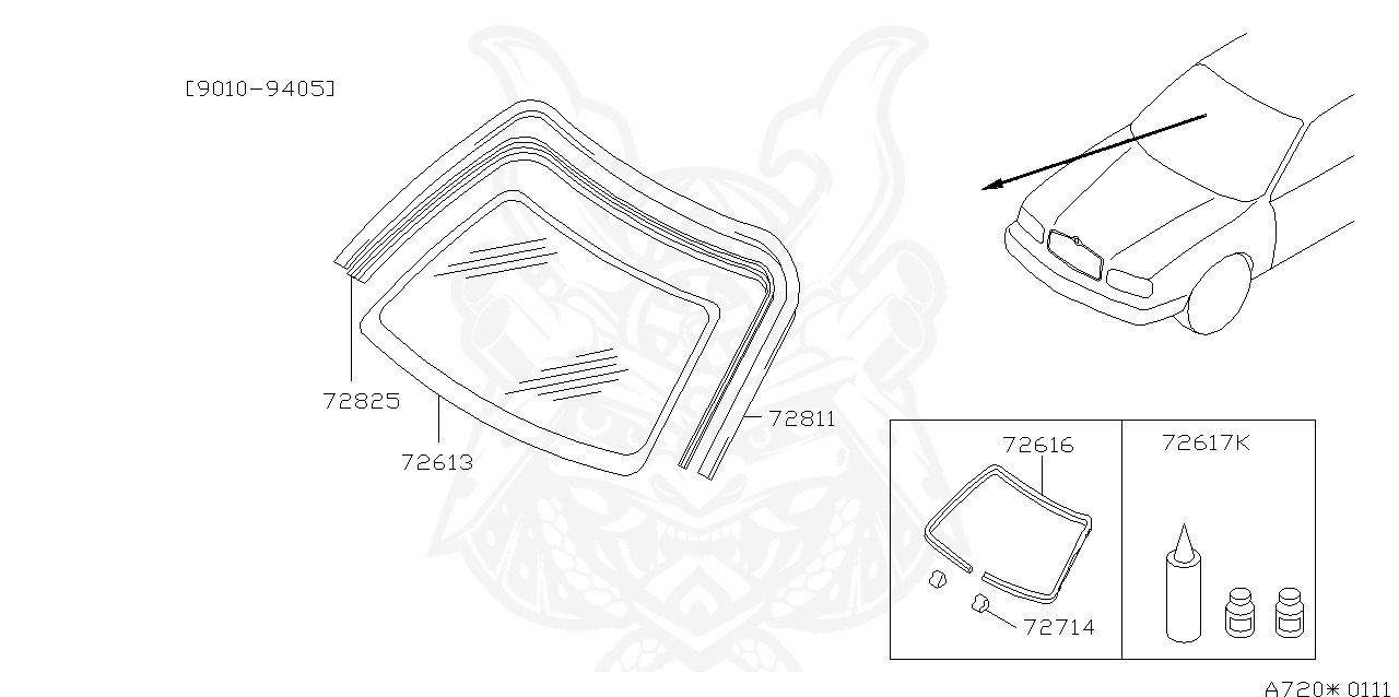 G2891-89925 - Nissan - Sealant Kit, Glass - Nengun Performance