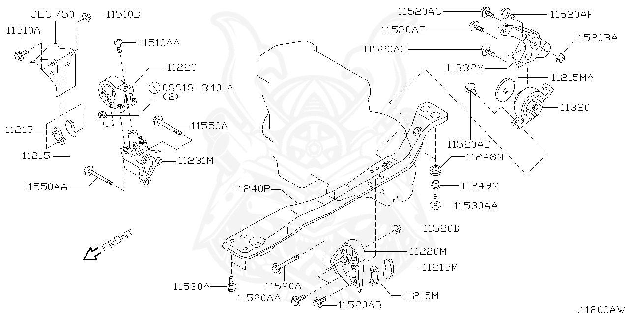 01225-00082 - Nissan - Nut - Nengun Performance