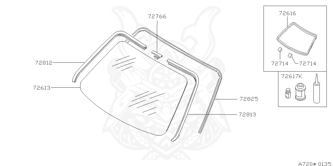 G2891-89925 - Nissan - Sealant Kit, Glass - Nengun Performance