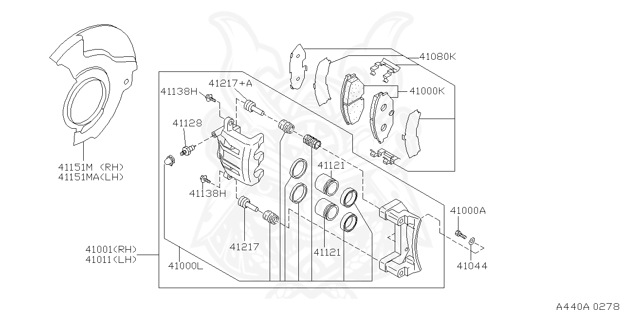 44141-N9500 - Nissan - Bolt, Slide Pin - Nengun Performance