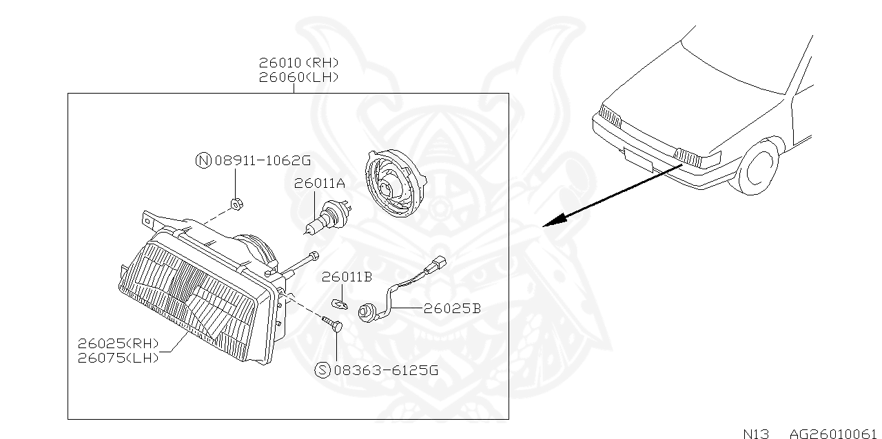 AY080-10003 - Nissan - Bulb - Nengun Performance