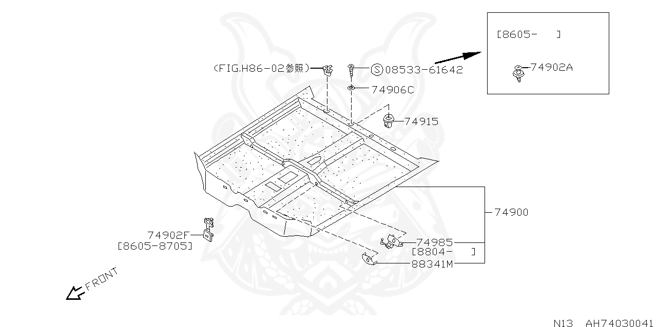 01281-00711 - Nissan - Grommet, Screw - Nengun Performance
