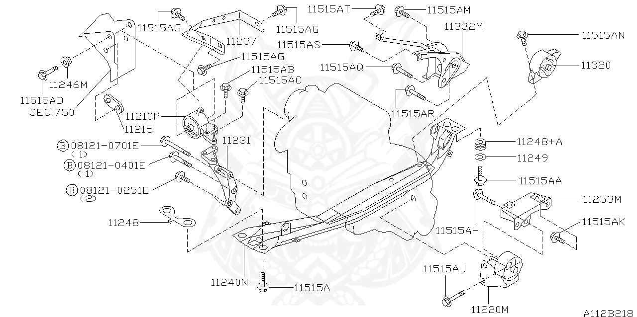 11248-50Y05 - Nissan - Pad, Engine Mount Member - Nengun Performance
