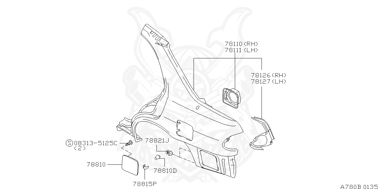 63848-01G00 - Nissan - Clip - Nengun Performance