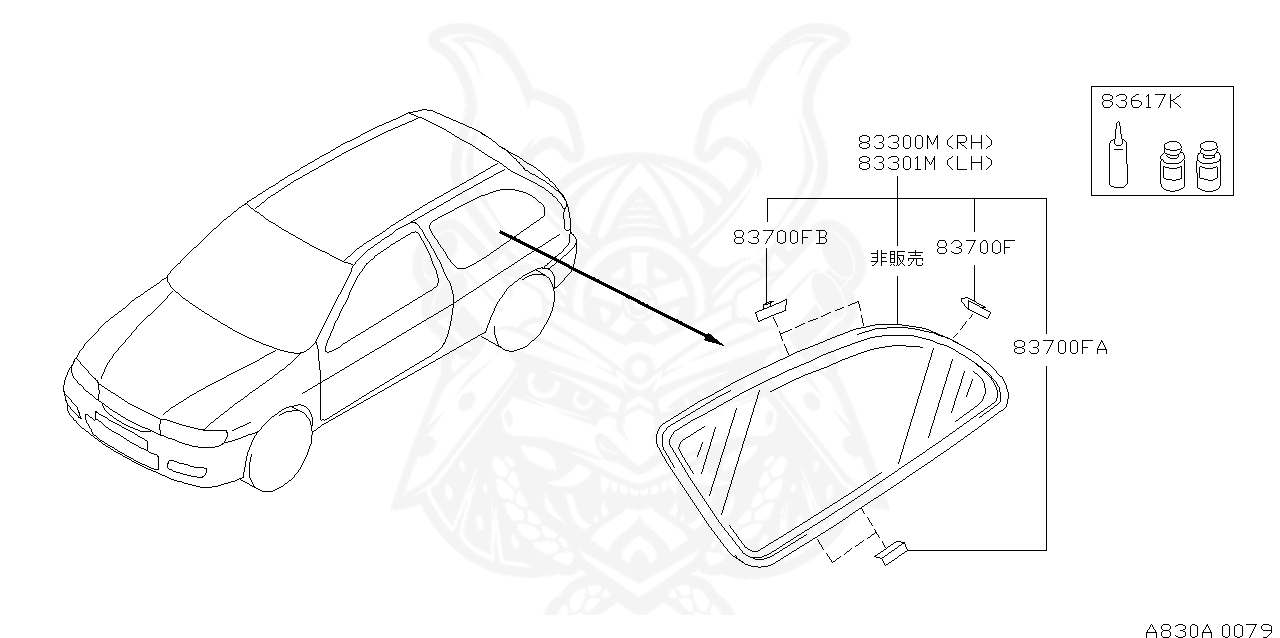 G2891-89925 - Nissan - Sealant Kit, Glass - Nengun Performance