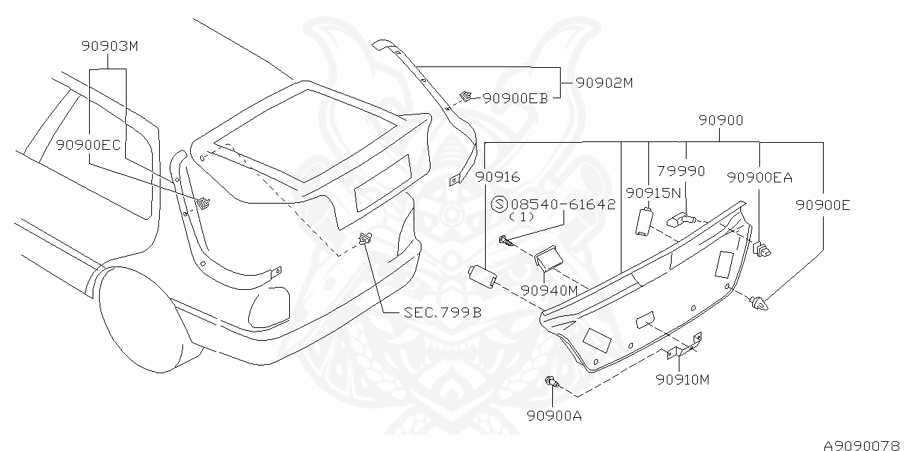 01554-00061 - Nissan - Clip - Nengun Performance