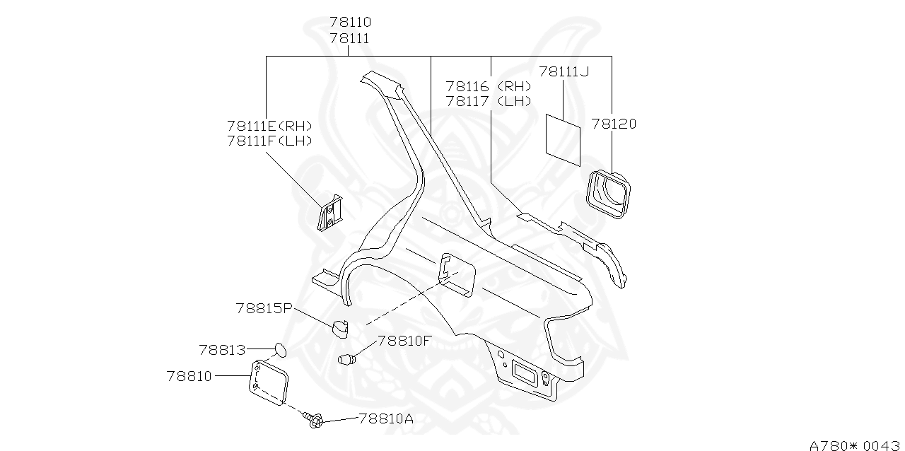 60895-50M00 - Nissan - Rubber Bumper - Nengun Performance