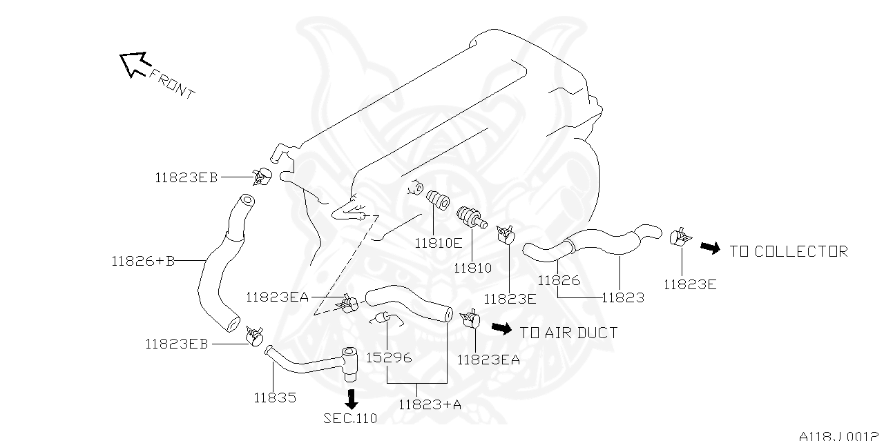 11810-75T00 - Nissan - Positive Crankcase Ventilation Valve - Nengun ...