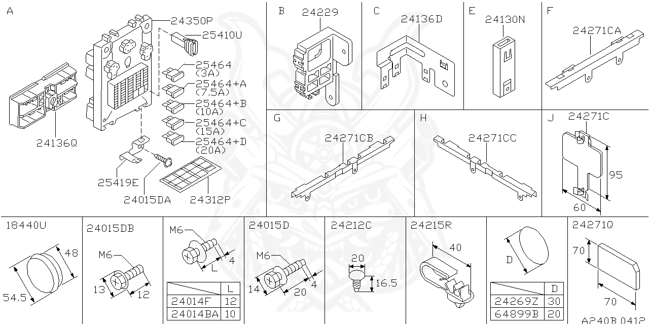 64891-W5000 - Nissan - Fastener Front Door Inside - Nengun Performance