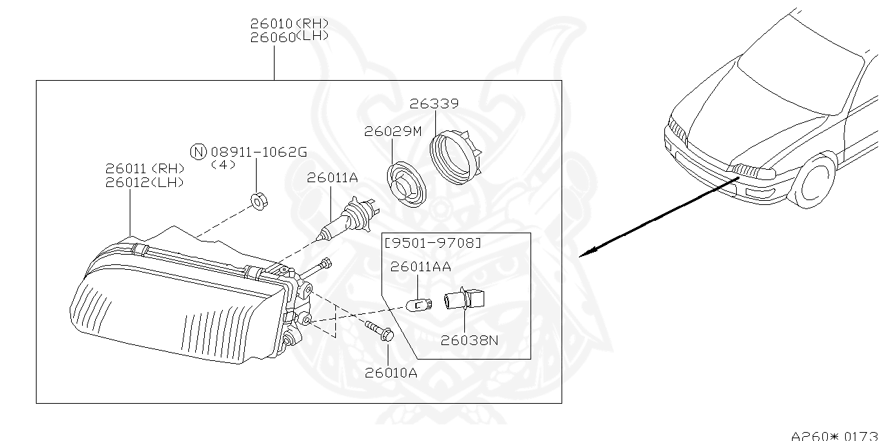 AY080-10003 - Nissan - Bulb - Nengun Performance
