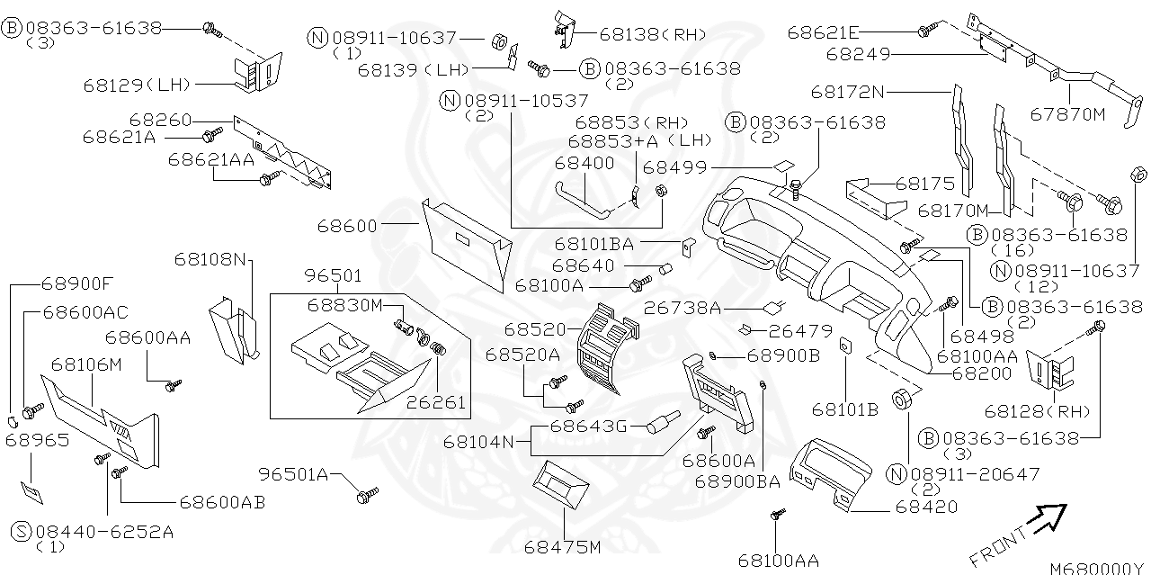 68198-01E00 - Nissan - Nut - Nengun Performance